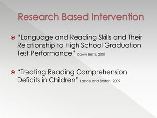 Language And Reading | PPTX