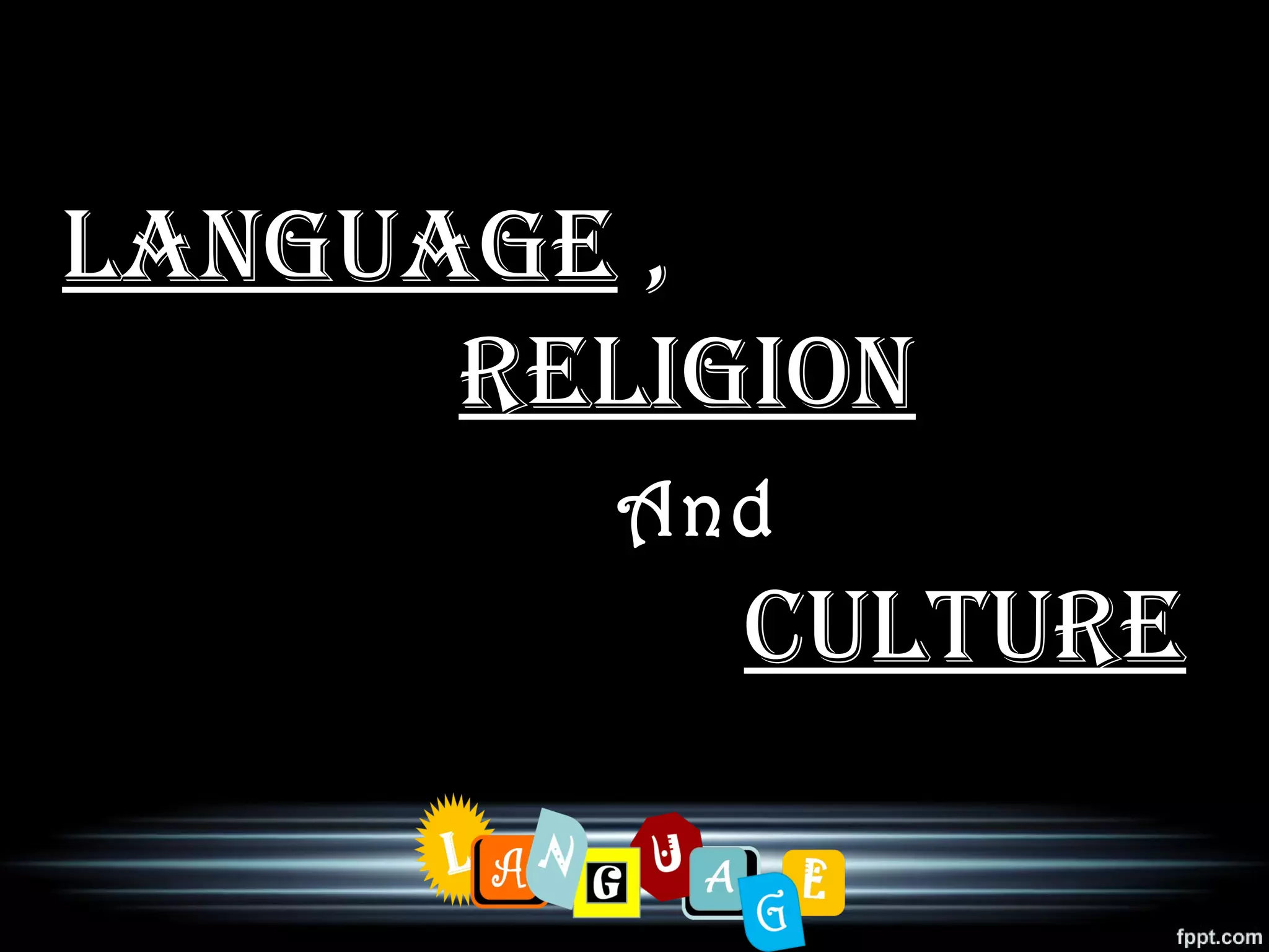 Language and religion upload | PPT