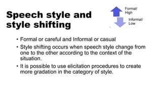 Language and social variation | PPT