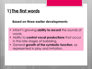 Language and speech development | PPT