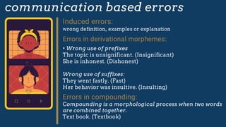 Language And Speech Errors | PPT | PDF