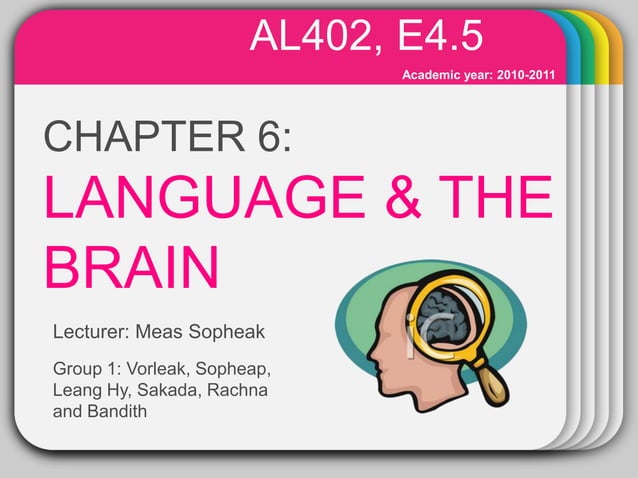 Language and the brain | PPTX | Brain and Nervous System Disorders ...