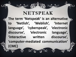 Language and the internet | PPTX