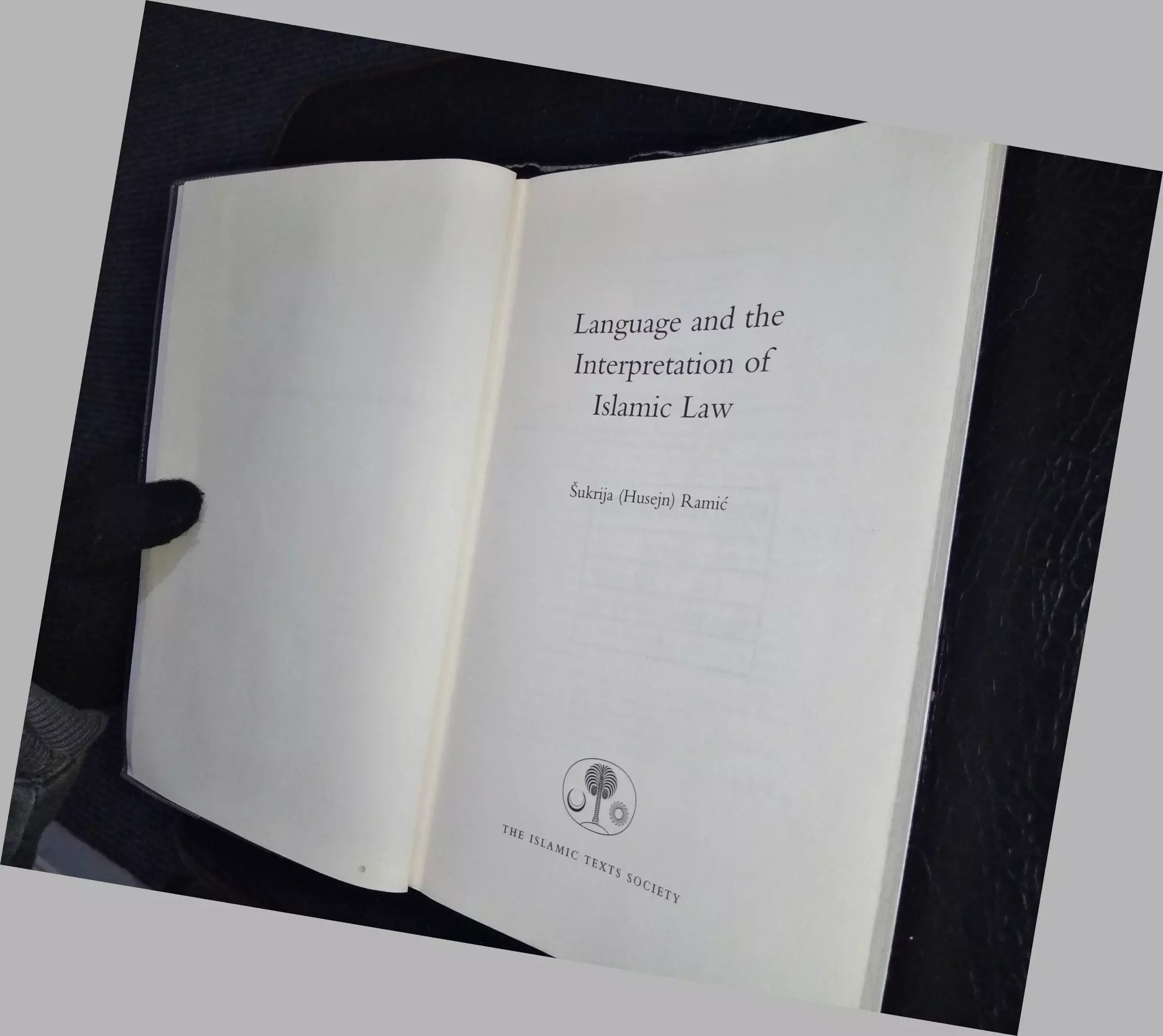 Language and the interpretation of islamic law by sukrija (husejn ...
