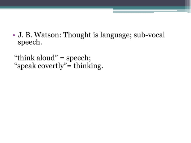 Language and thought ppt | PPTX