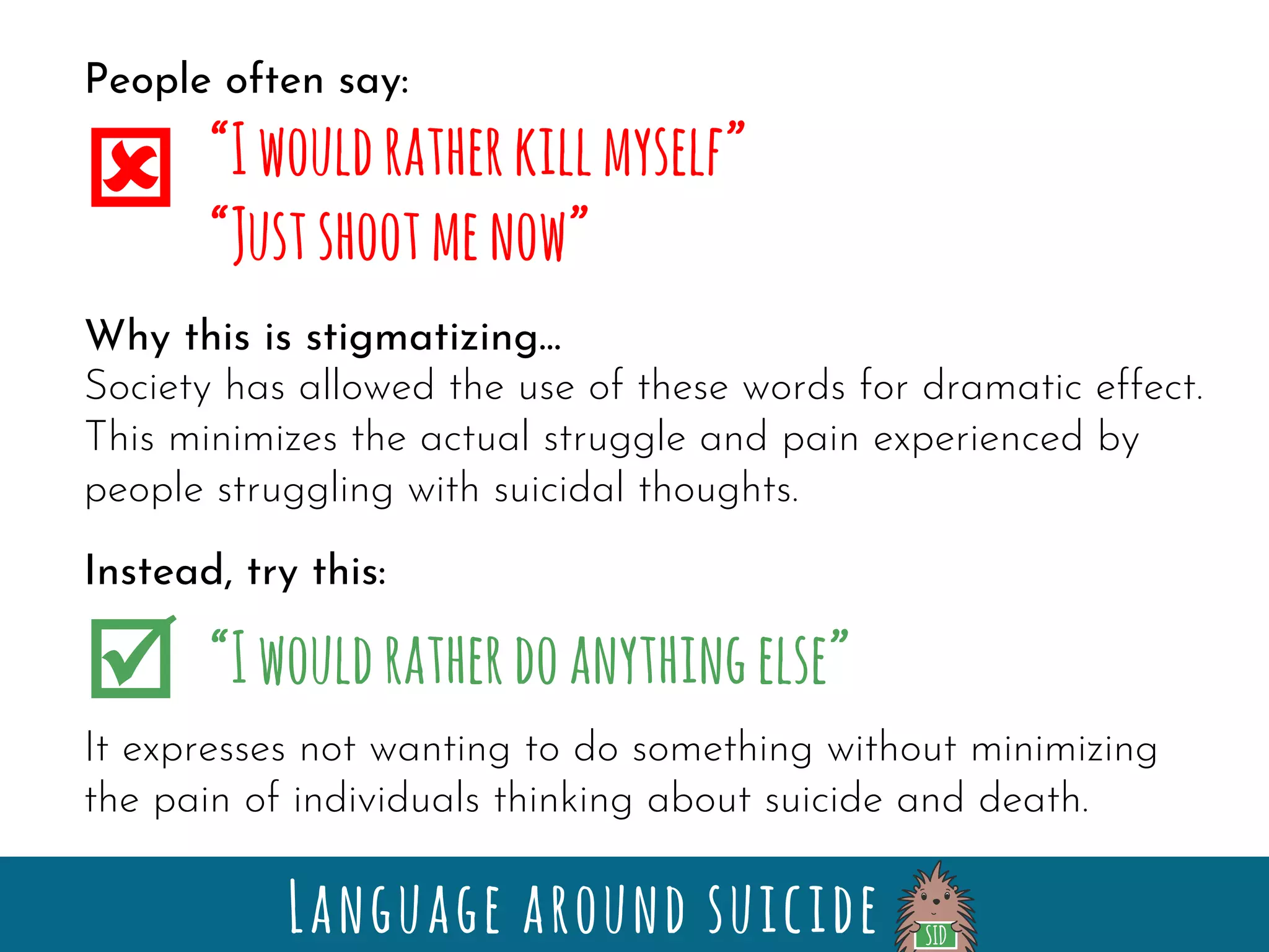Language Around Suicide | PDF