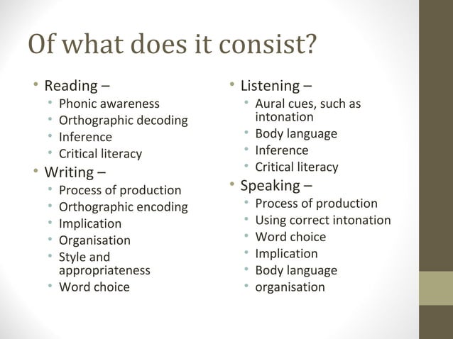 Language arts | PPT