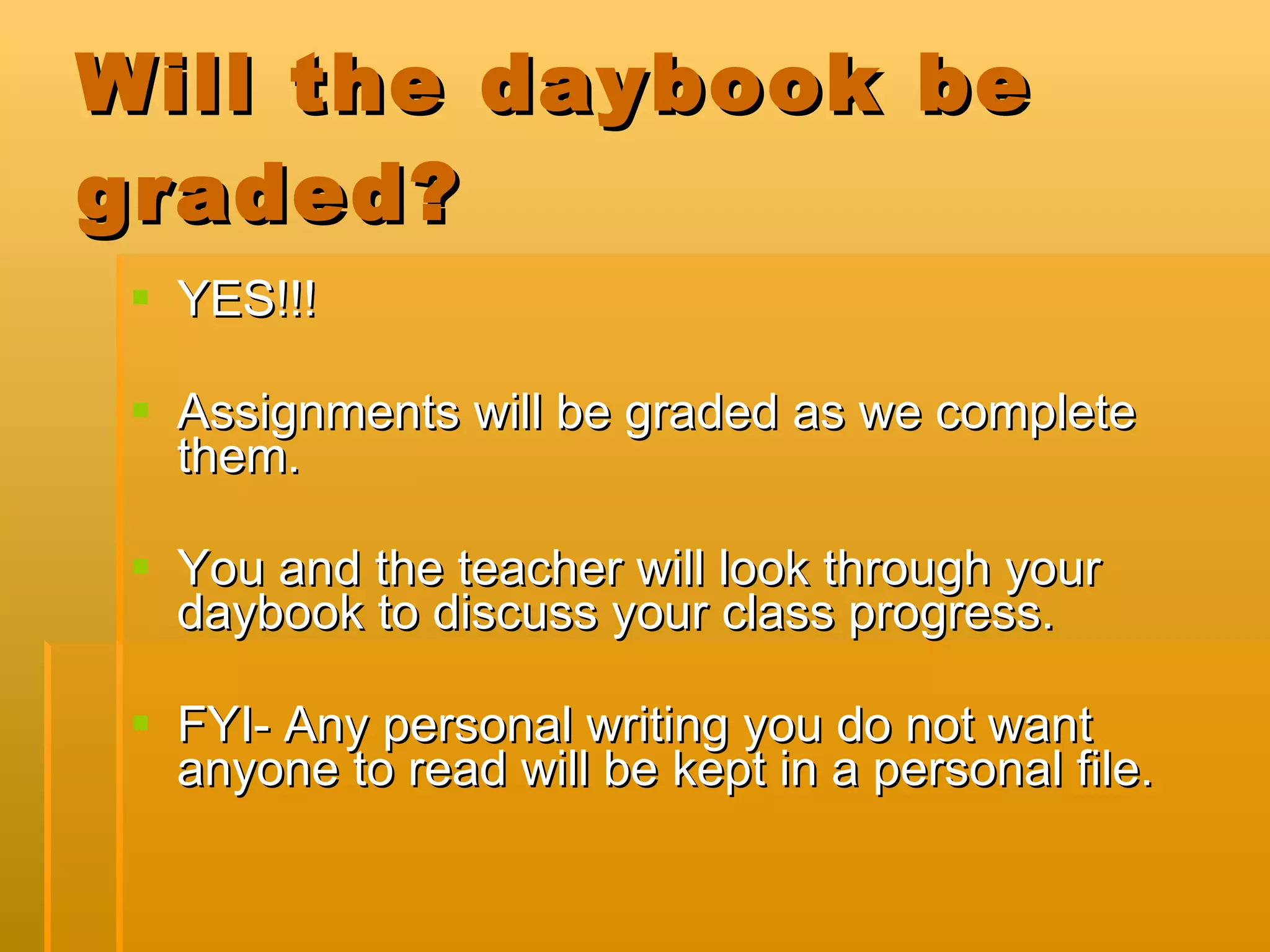 Language arts daybook | PPT
