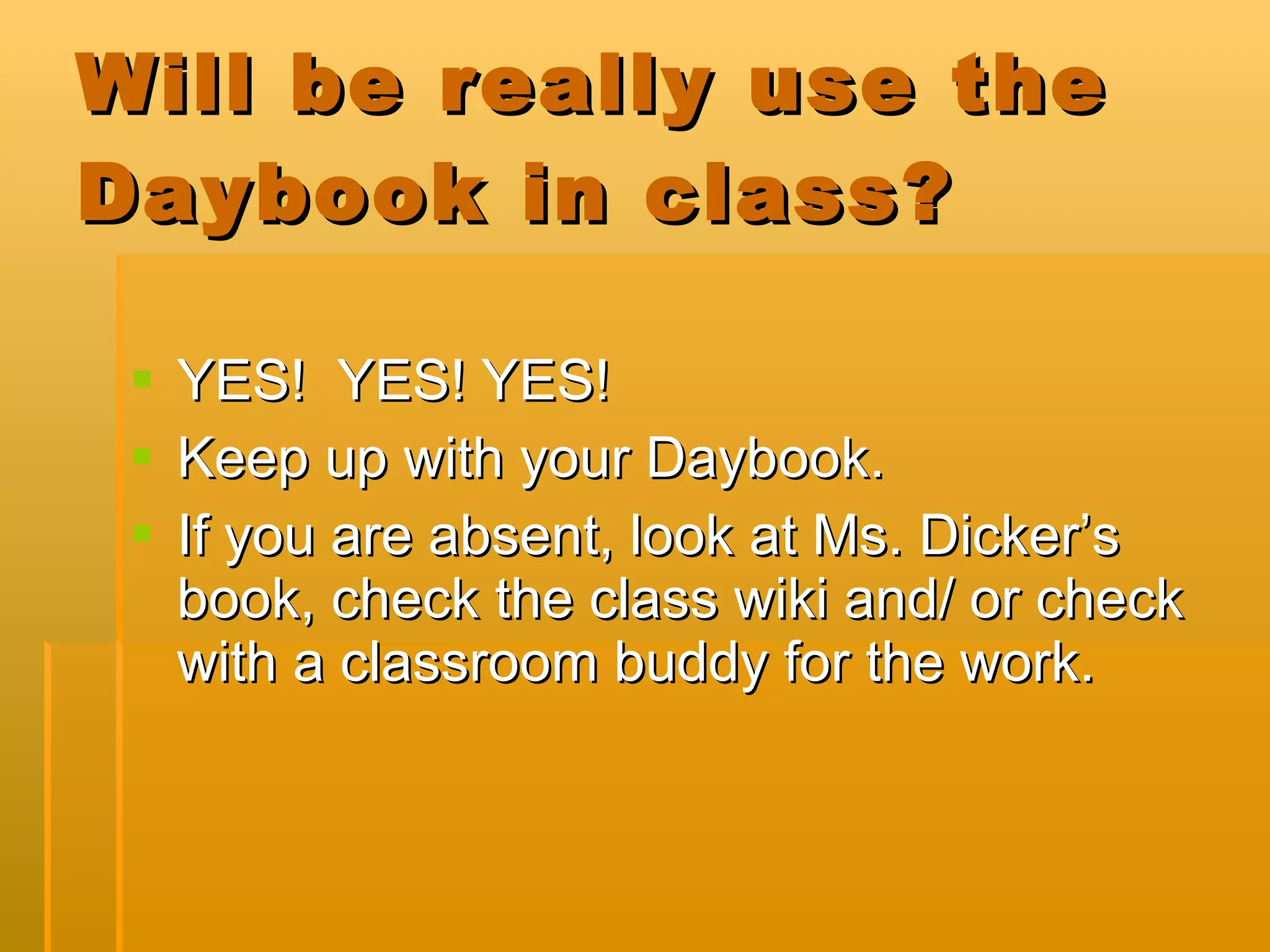 Language arts daybook | PPT