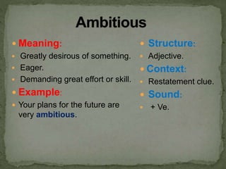 vocabulary workshop | PPT