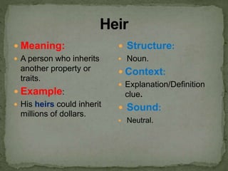 vocabulary workshop | PPTX