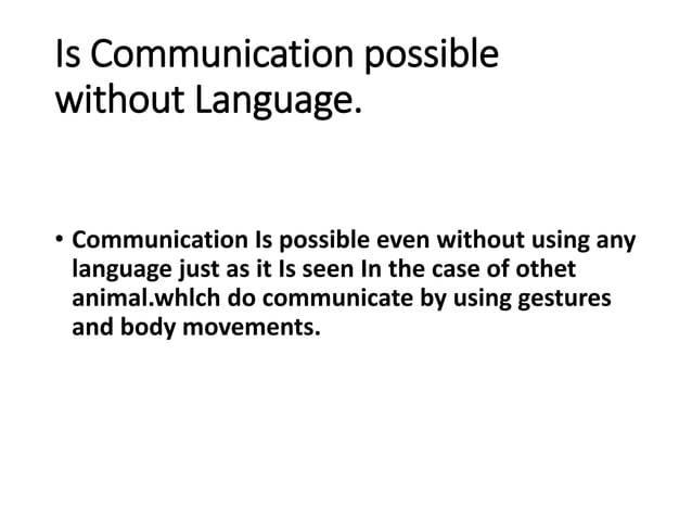 Language as a medium of communication | PPTX