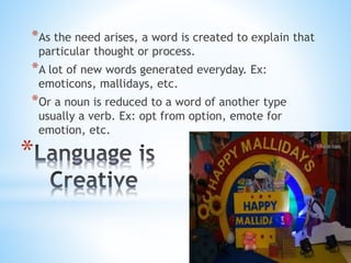 Language as a tool for communication | PPTX