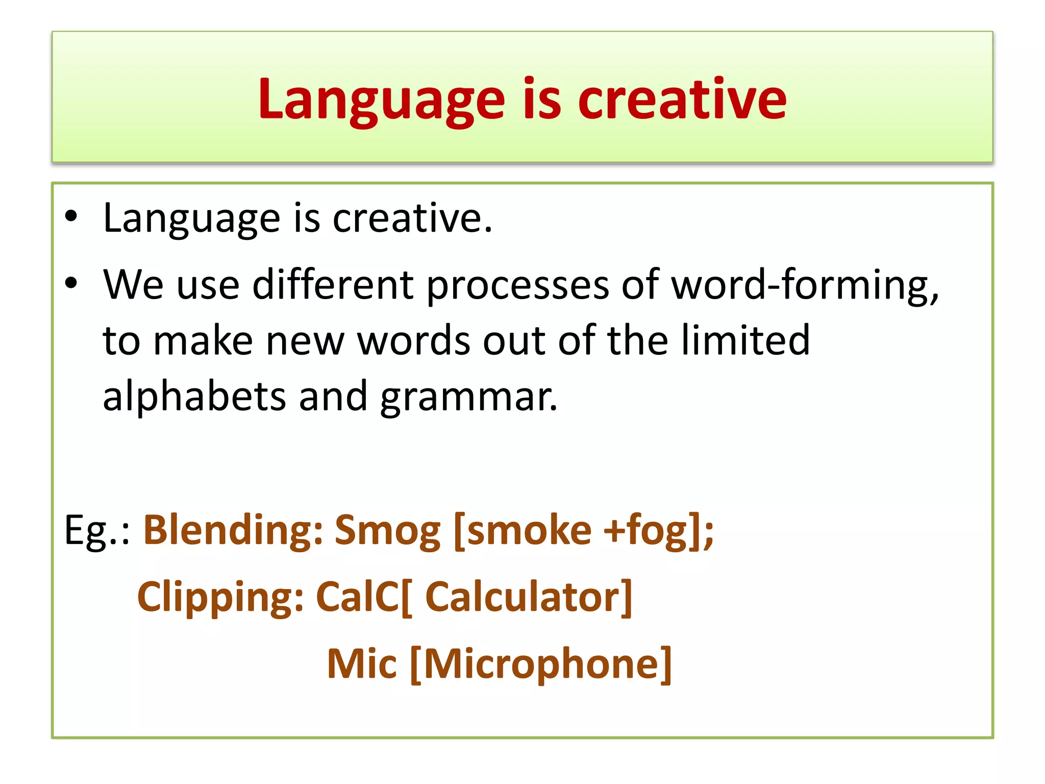 Language as a tool of comunication | PPTX