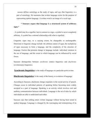 Language as semiotic system assignment | PDF