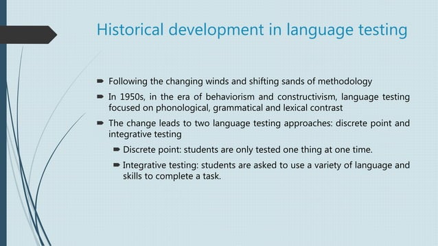 Language assessment | PPT