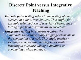 Language assessment | PPTX | Standardized Testing | Educational Assessment