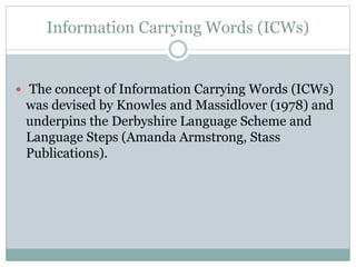 language assessment (icws) for childrens | PPT