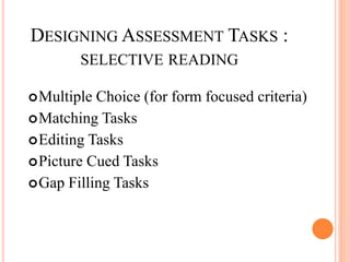 Language Assessment - Assessing Reading by EFL Learning | PPT