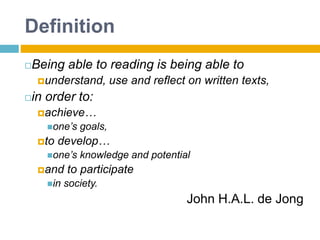 Language Assessment - Assessing Reading Full Description with Picture ...