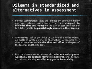 Language Assessment - Beyond Test-Alternatives Assessment by EFL ...