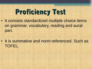 Language Assessment - Designing Classroom Test by EFL Learners | PPT