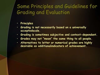 Language Assessment - Grading and Student Evaluation by EFL Learners | PPTX