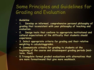 Language Assessment - Grading and Student Evaluation by EFL Learners | PPTX
