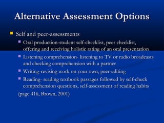 Introduction to Language Assessment by Brown | PPT