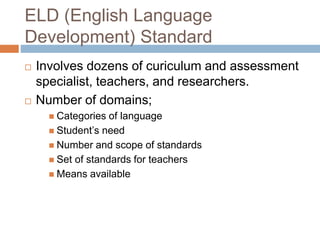 Language Assessment - Standards-Based Assessment by EFL Learners | PPTX