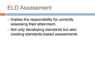 Language Assessment - Standards-Based Assessment by EFL Learners | PPTX