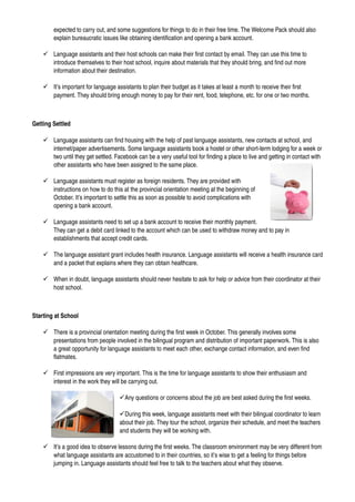 Language Assistants in bilingual schools | PDF