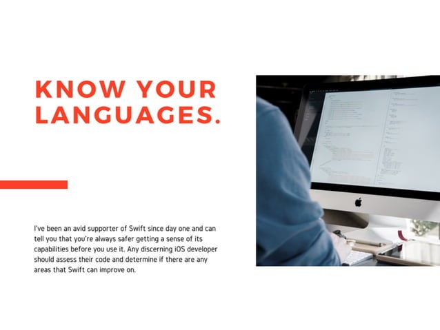 Language Barrier—Transitioning to Swift From Objective-C | PPT Language Barrier—Transitioning to Swift From Objective-C | PPT