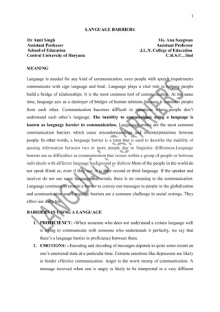 Language barriers | PDF | Internet for Beginners | Internet