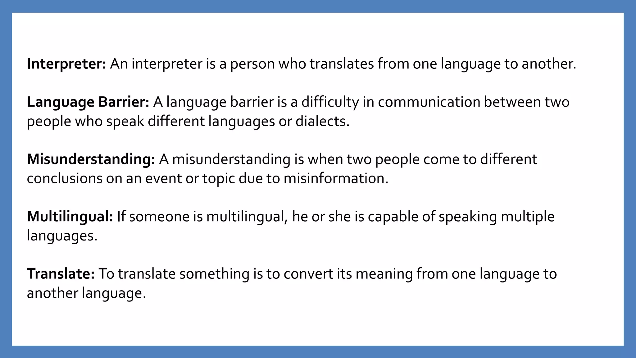 Language barriers | PPTX