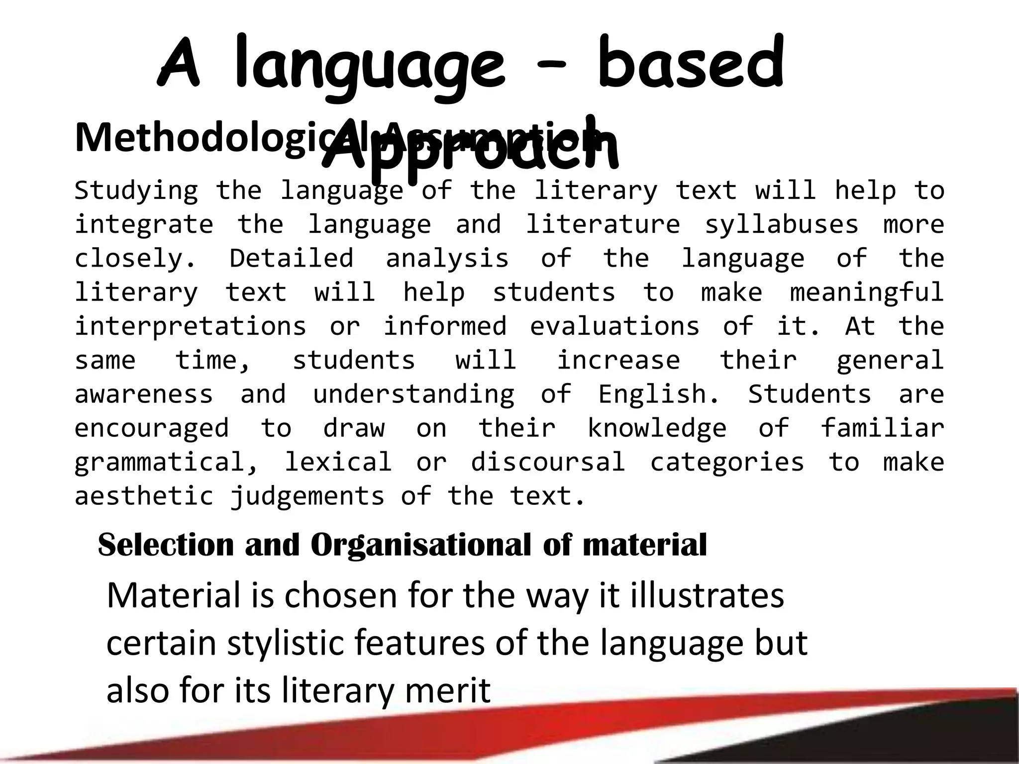 Language based approach | PPTX