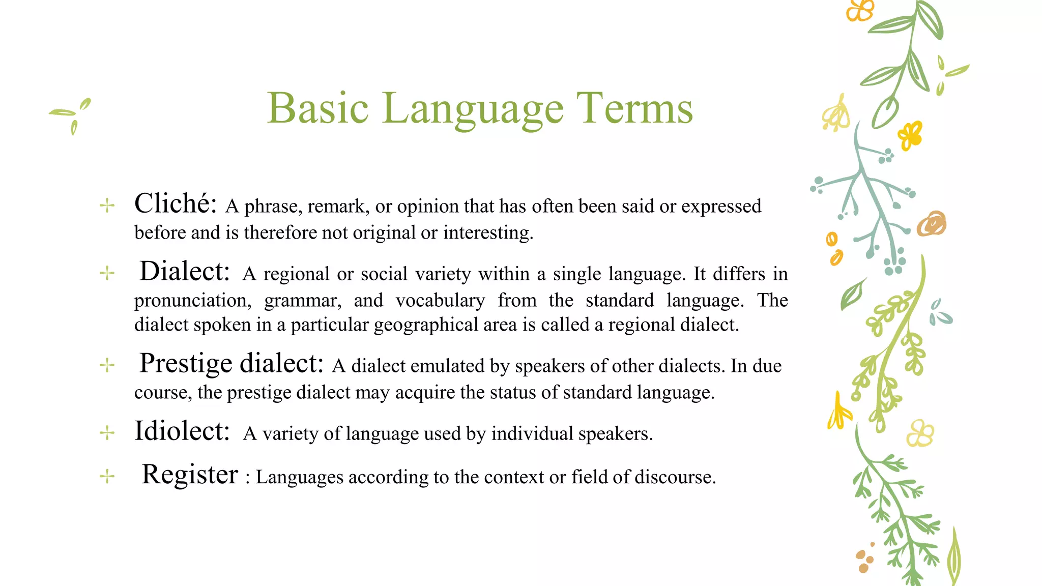 Language basic concepts, theories and pedagogy. English in use.pptx