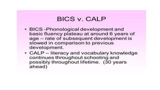 Language bics calp | PPT