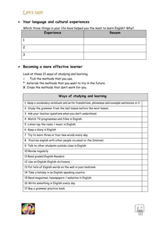Language biography | DOC | Education