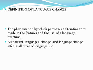 Language change | PPT