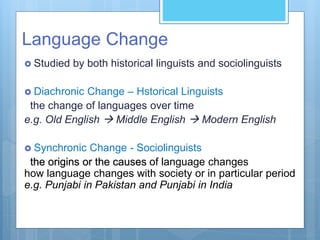 Language change | PPTX | Sikhism | Religion & Spirituality