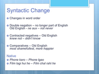 Language change | PPTX