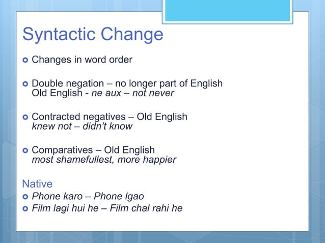 Language change | PPT