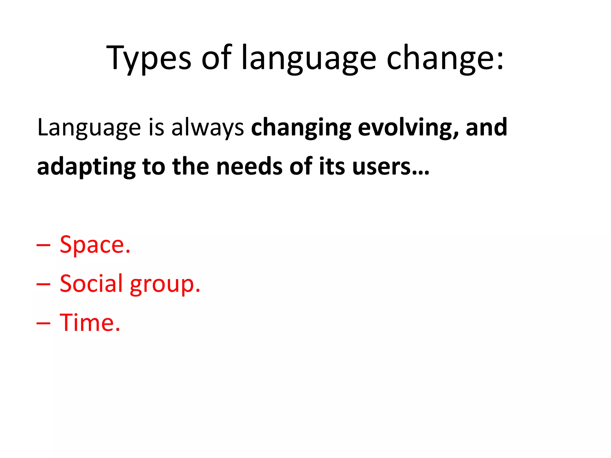 Language change ) | PPTX