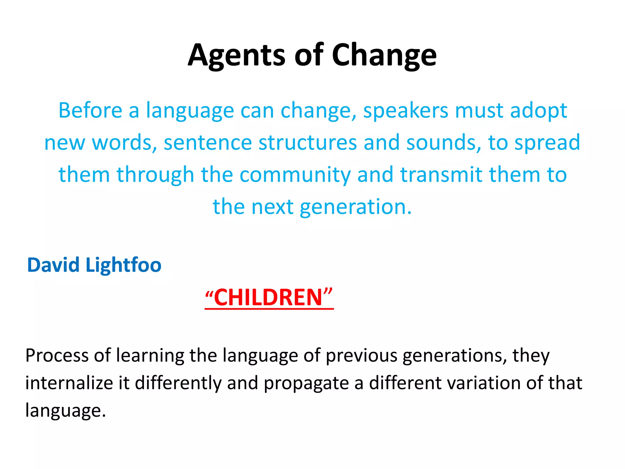 Language change ) | PPTX