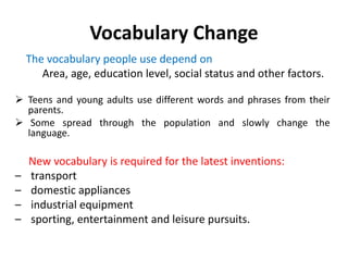 Language change ) | PPTX