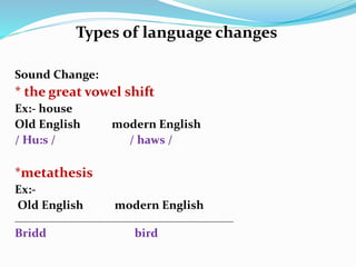 Language change | PPTX