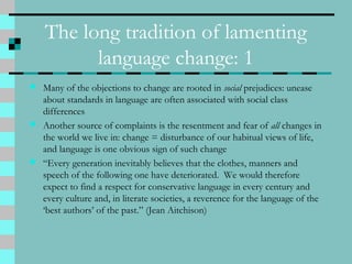 Language Change Part 1 | PPT