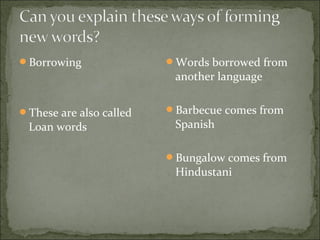 Language Change Terminology Revision | PPT