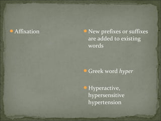 Language Change Terminology Revision | PPT